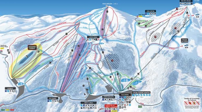 La Molina, Estación de La Molina, snowpark La molina